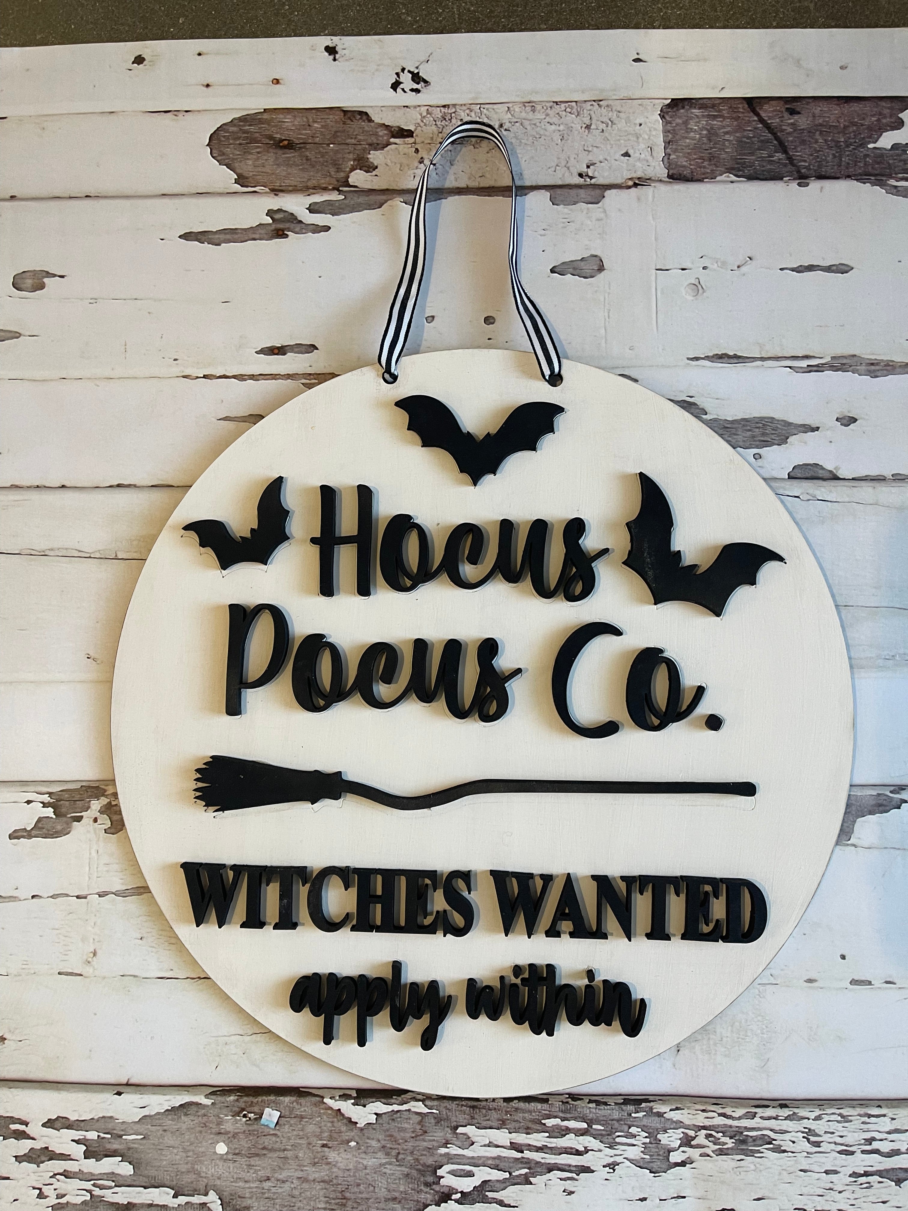 Hocus Pocus Co. Round Sign – Bless This Nest Studio